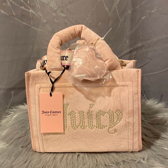 Juicy Couture | Bags | Bnwt Juicy Couture Extra Spender Mini Tote In Pink Diamond | Poshmark